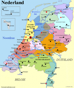 Hollanda'nın İllerinin İsimleri ve Haritadaki Yerleri | Mmsrn.com ...