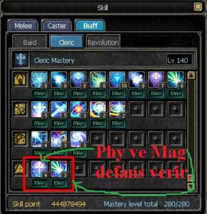 Silkroad EU Cleric Buff Skilleri ve Özellikleri (Skillerin İsimleri ve ...