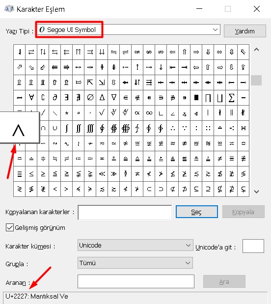 Klavyeden Ters Ve (∧) İşareti ve Mantıksal Ve Veya ( ∨∧ ) İşareti Nasıl ...